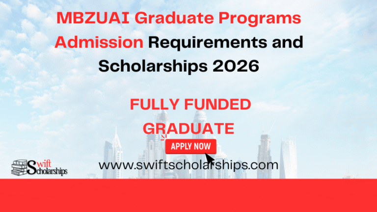 MBZUAI Graduate Programs Admission and Scholarships 2026 - swiftscholarships